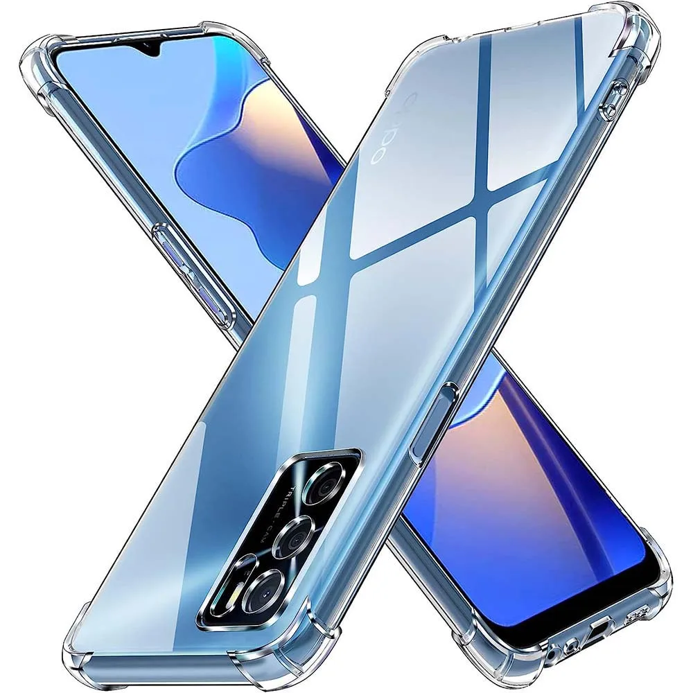For-OPPO-A16-Case-Oppo-A16s-A54s-A17-Case-Crystal-Clear-TPU-Shockproof ...