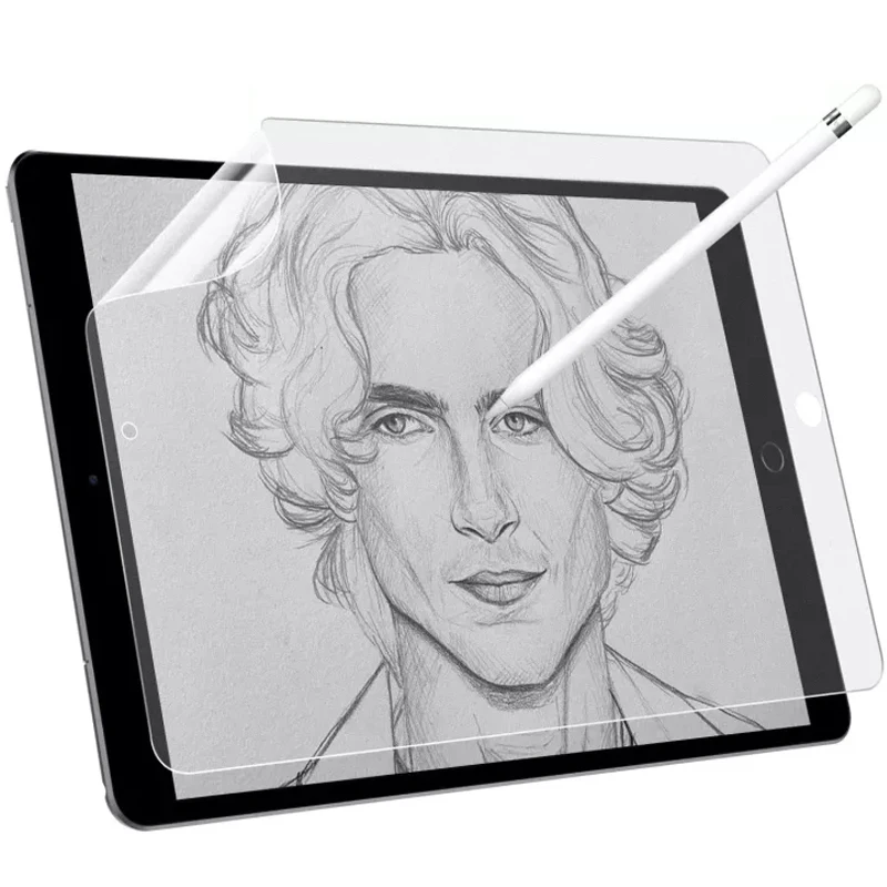 Filme fosco para ipad papel sentir protetor de tela para desenho ipad ar 4 5 10.9 pro 11 9.7 10. ...