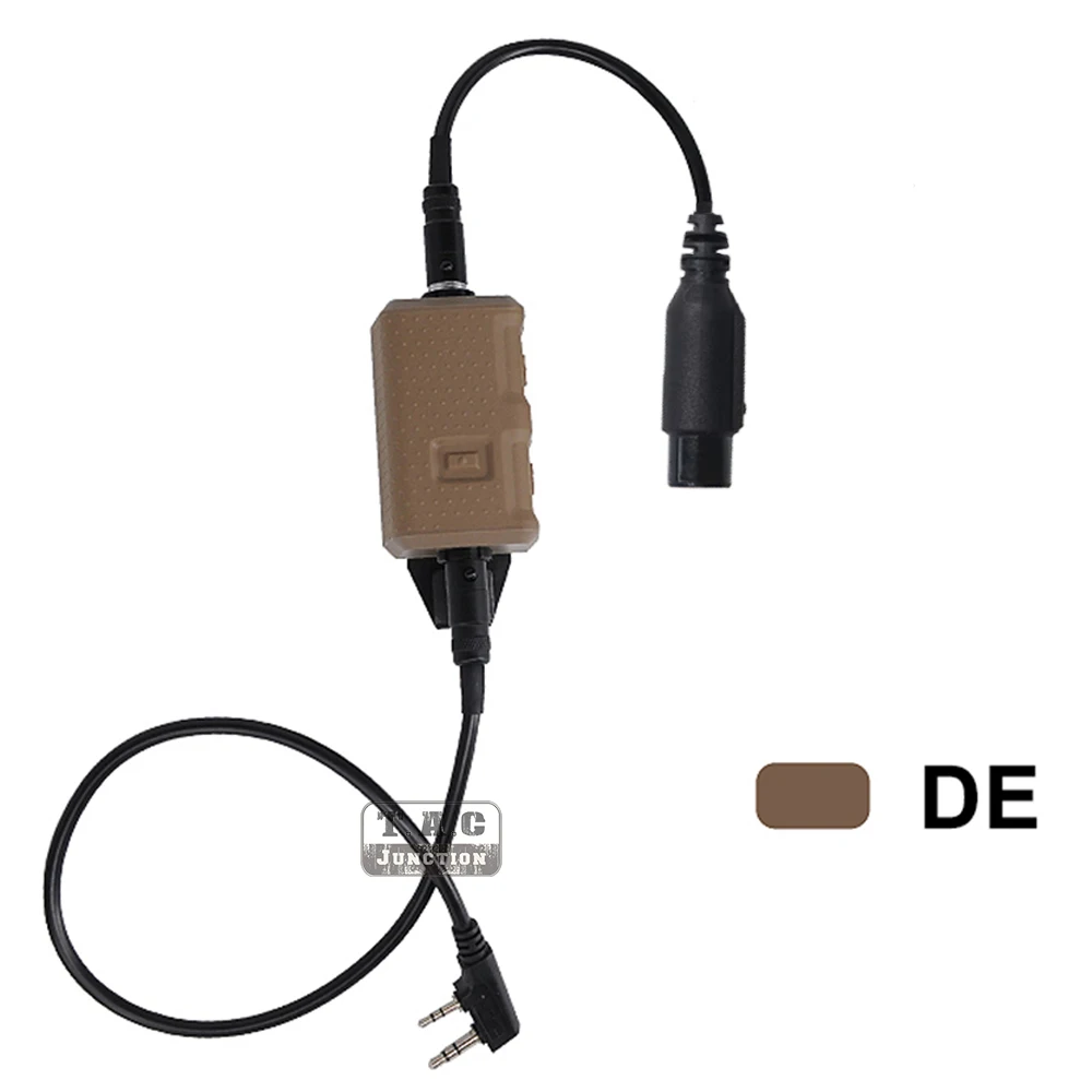 Comtac 3 III FCS-Tactical Headset V20 PTT RAC Radio Connector Standard ...