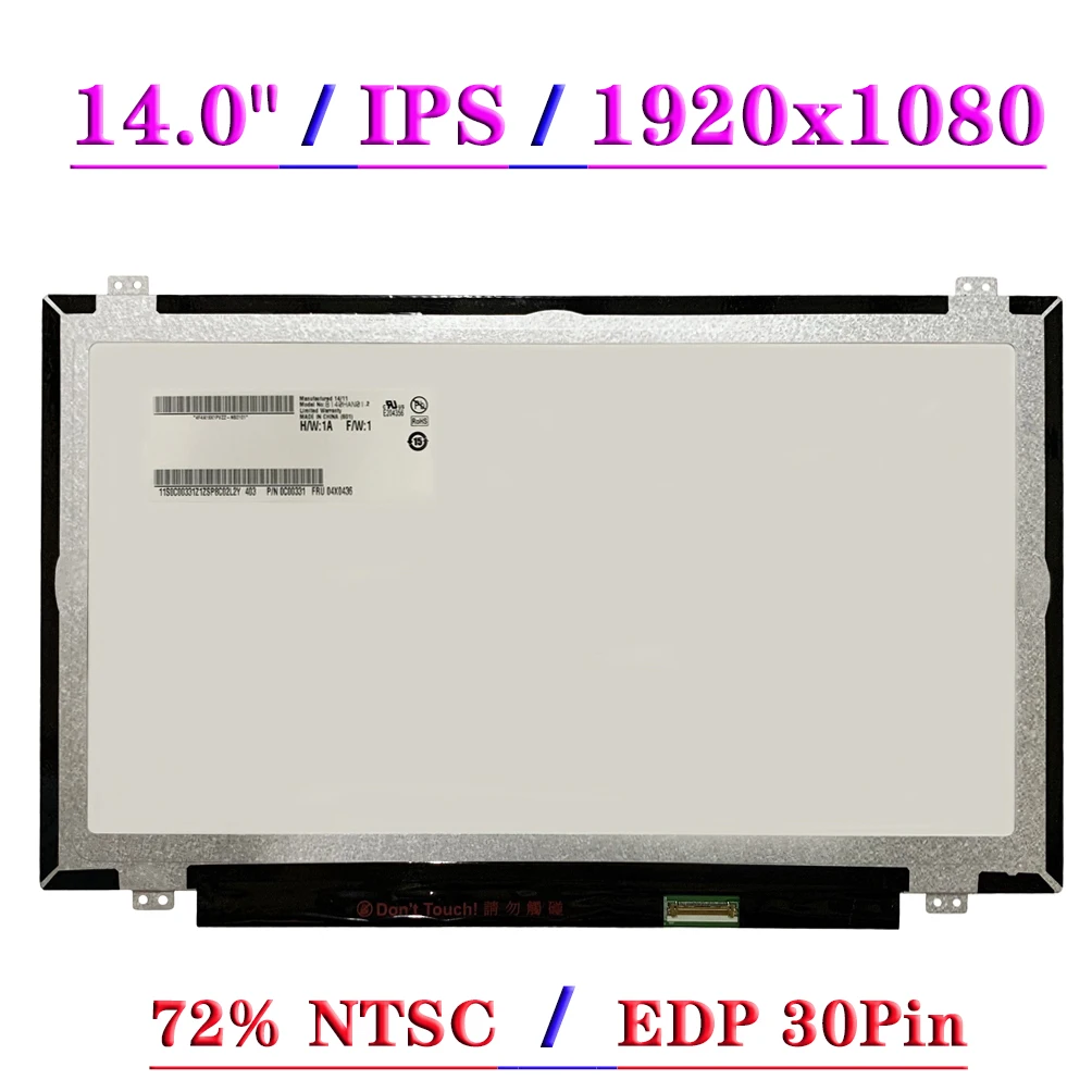 Slim Display Matrix Panel B140HAN01.0 B140HAN01.1 B140HAN01.2 B140HAN01 ...