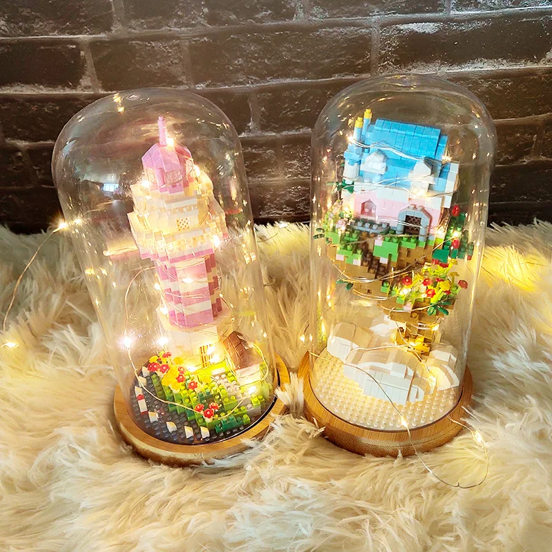 Creative-Lighthouse-Tree-House-Pirate-Ship-Mini-Size-Building-Blocks ...