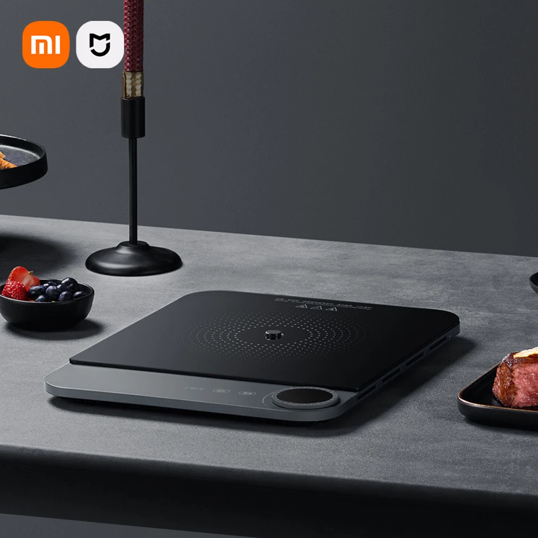 XIAOMI MIJIA Ultra Thin Induction Cooker 23mm Slim Body 2100W High Power 99 Gears Power Adjustment APP Wireless Remotely Control AliExpress