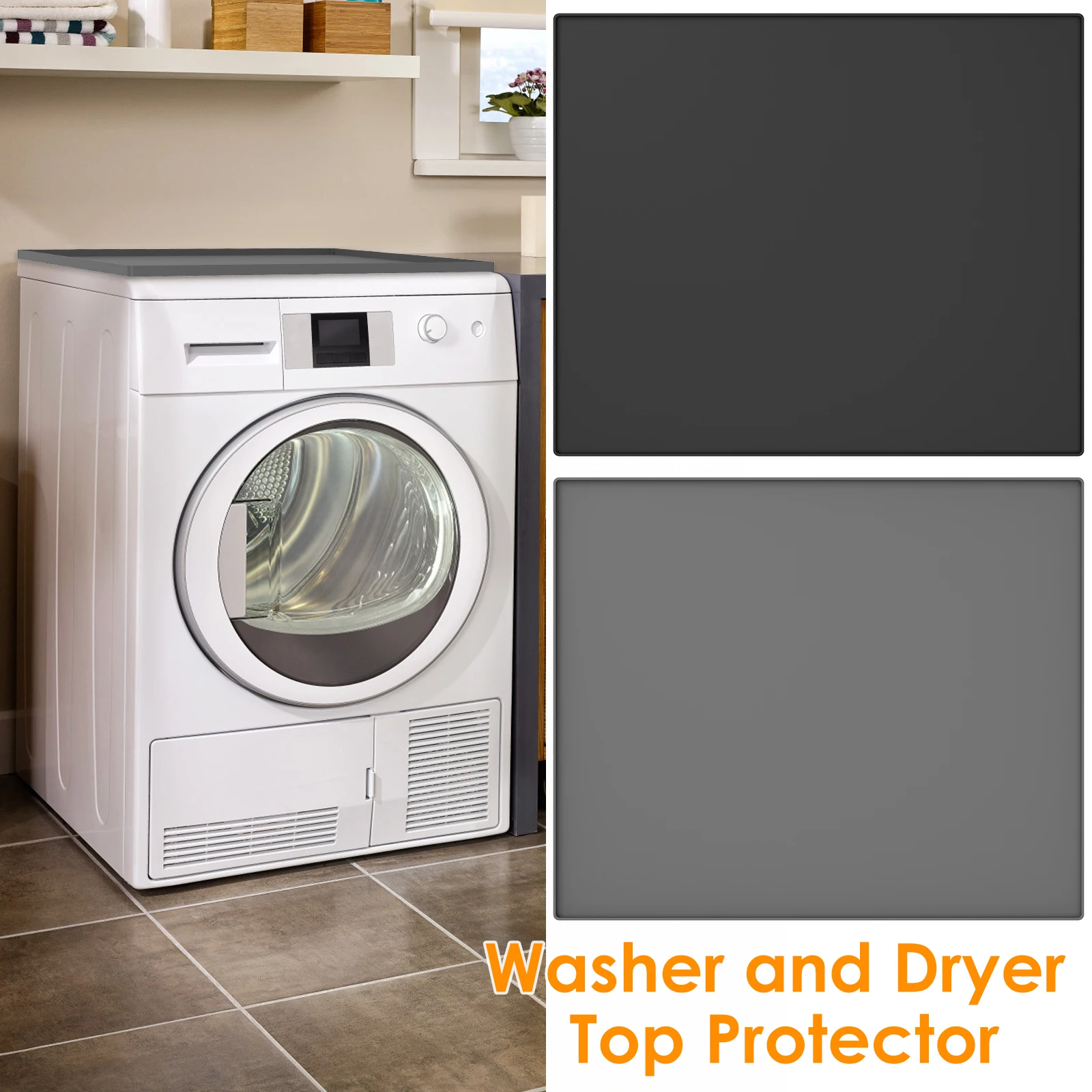 Washer-and-Dryer-Top-Protector-Cover-60-50cm-Foldable-Washing-Microwave ...