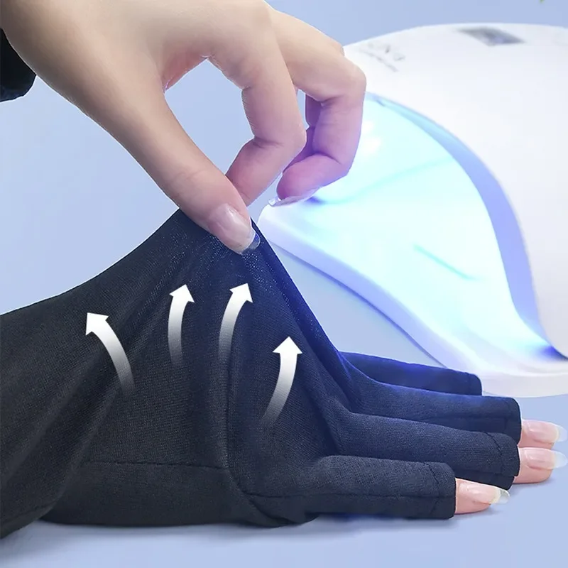 2Pcs Anti Uv Rays Protect Gloves Nail Gloves Led Lamp Nail Uv ...