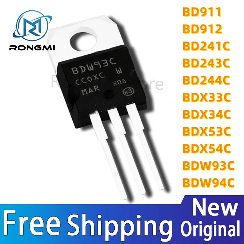 10 piezas BDW93C TO-220 BDW93 TO220 NPN darington Transistor BD241C ...