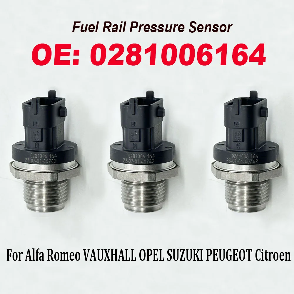 3PCS-High-Quality-0281006164-0281006018-Fuel-Pressure-Sensor-0445214076 ...