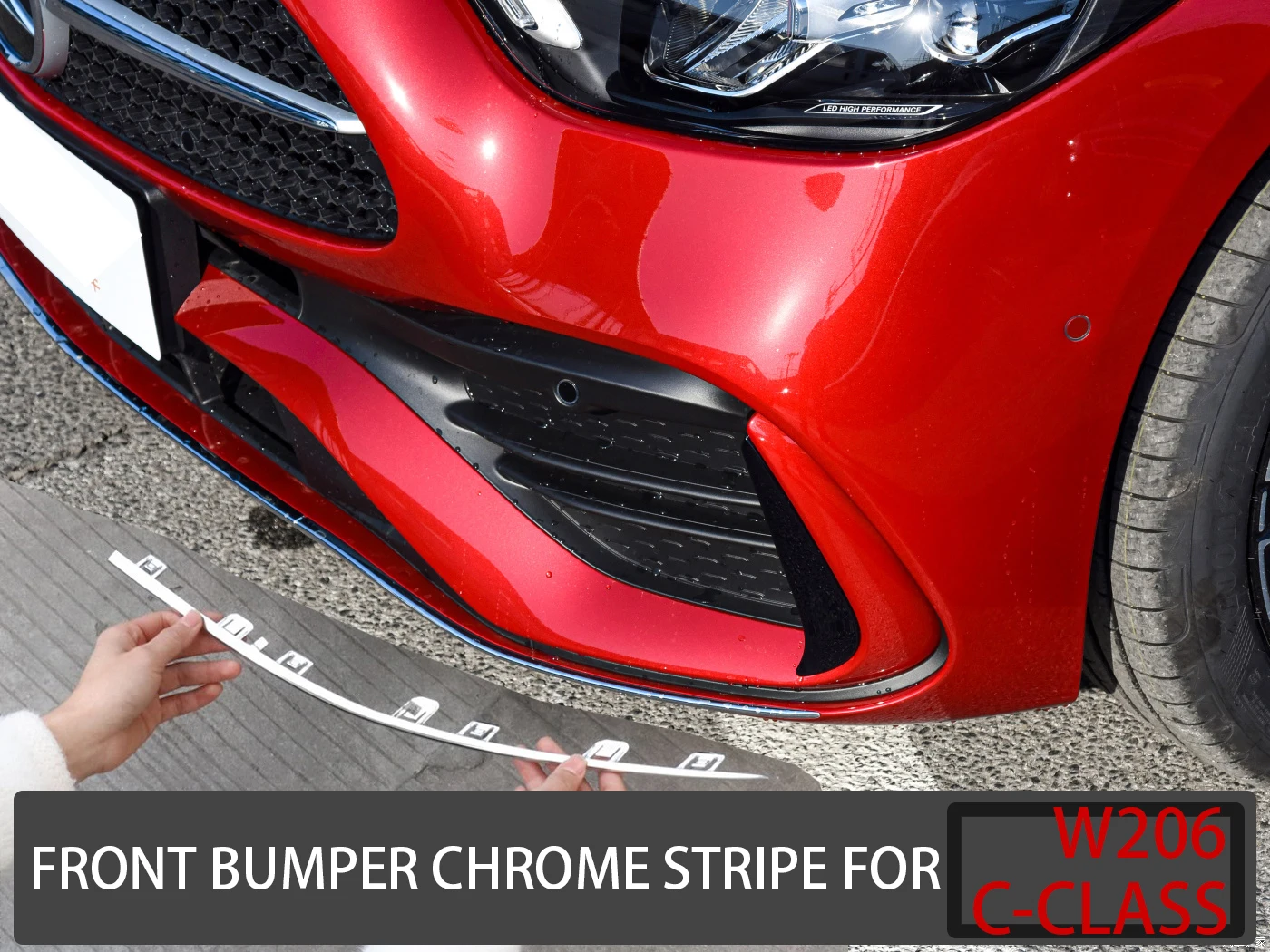 メルセデスベンツCクラス,w206,oem,a2068854102,a2068855702,a2068854202のフロントバンパー