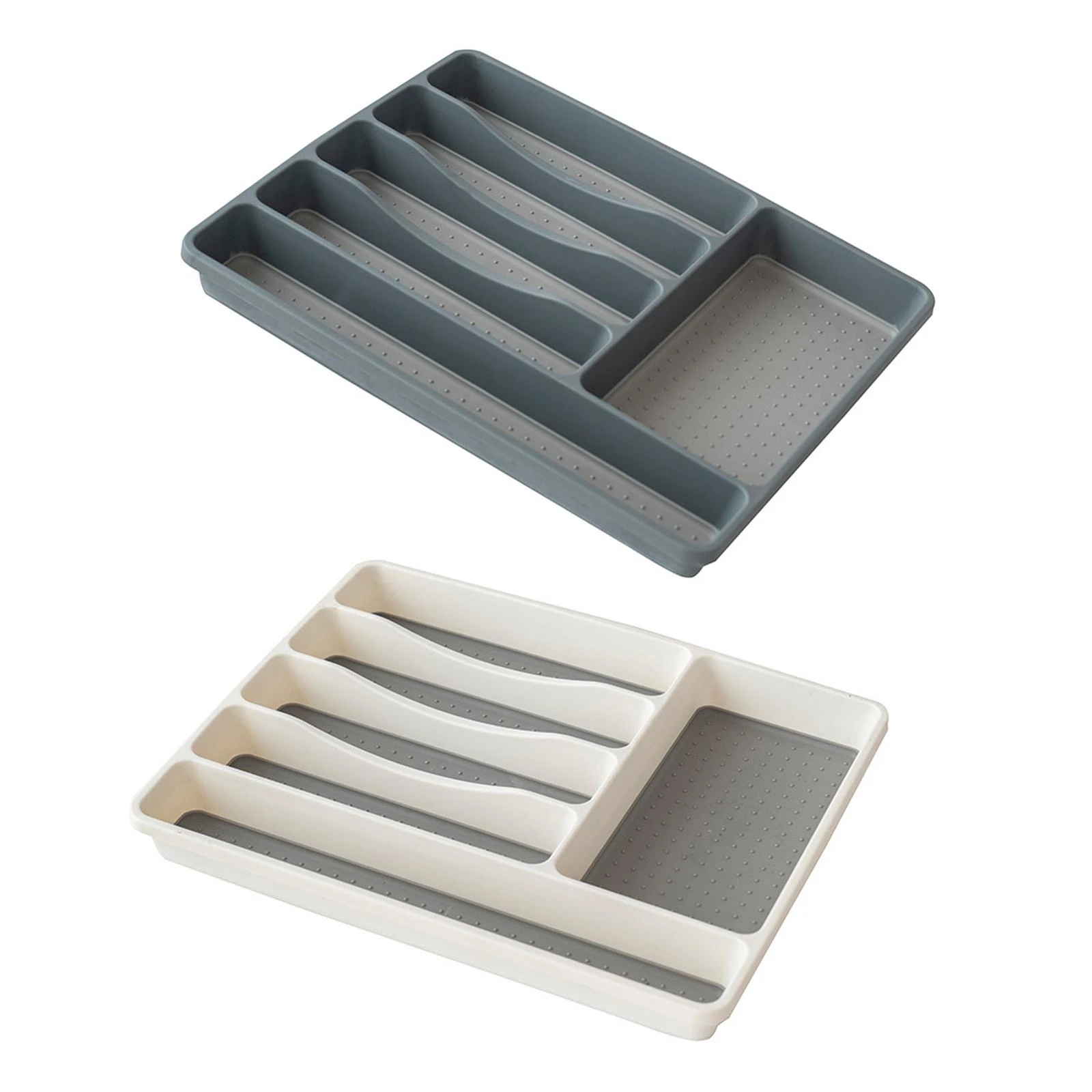 6 Compartments Flatware Tray Holder Silverware Cutlery Tray Drawer ...