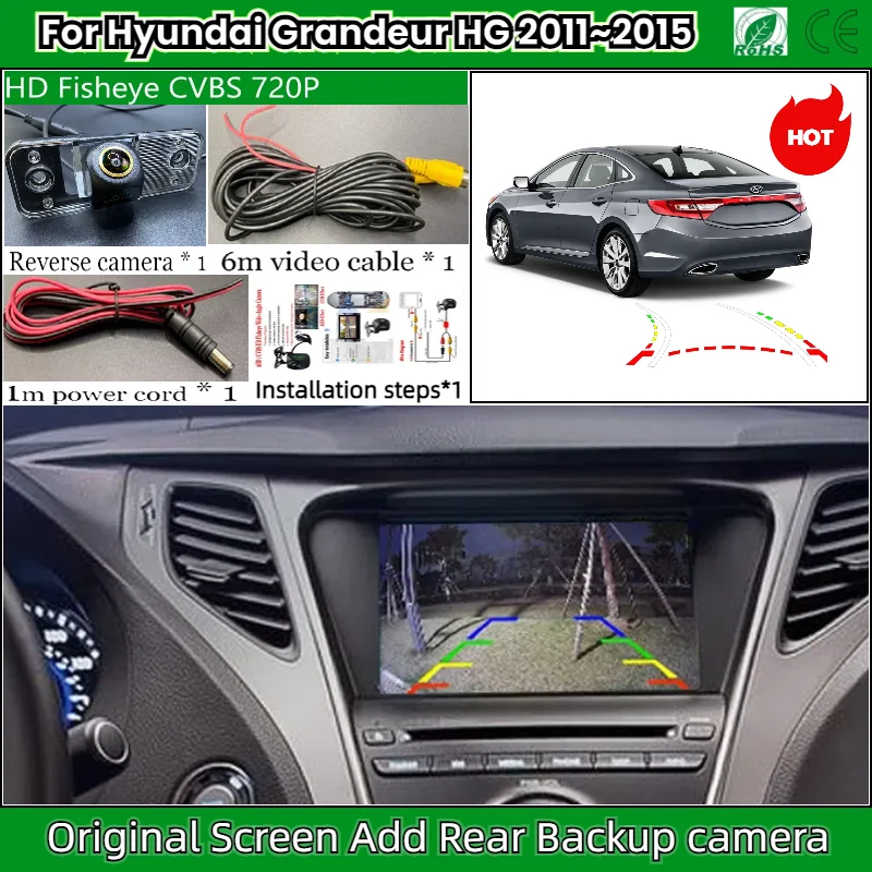 Rear-View-Camera-For-Hyundai-Grandeur-HG-2011-2015-OEM-Screen-Add ...
