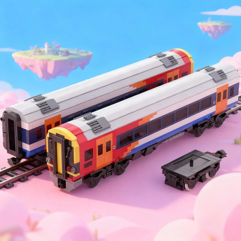 2000pcs MOC Train Class DMU SWT Model Building Blocks Construction ...