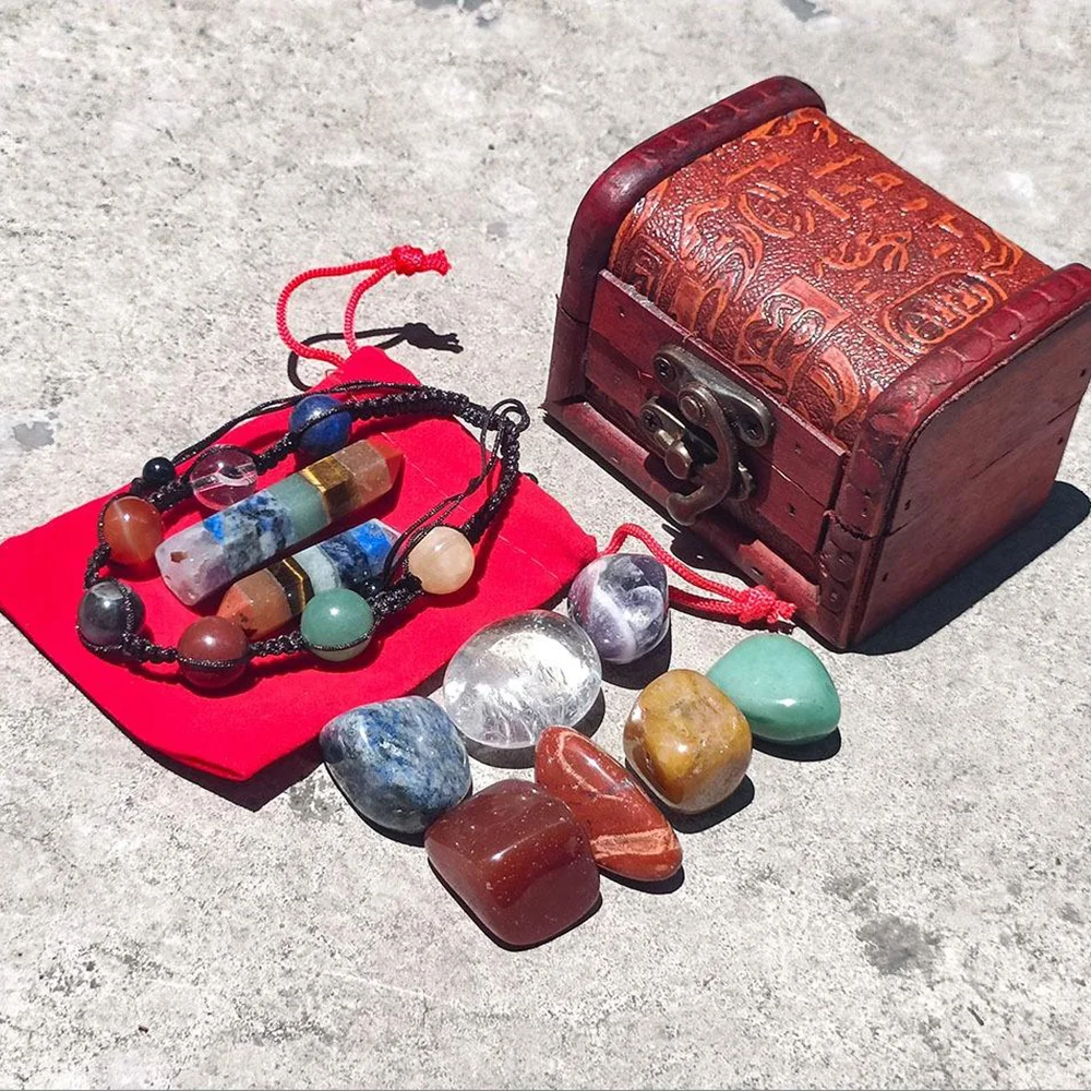 Natural-Reiki-Chakra-Stones-Meditation-Natural-Healing-Crystal-Seven ...