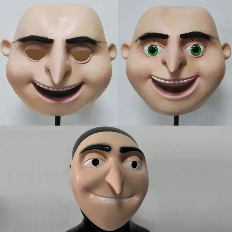 Anime Movies Despicable Gru Mask Full Head Mask Cosplay Gru Halloween ...