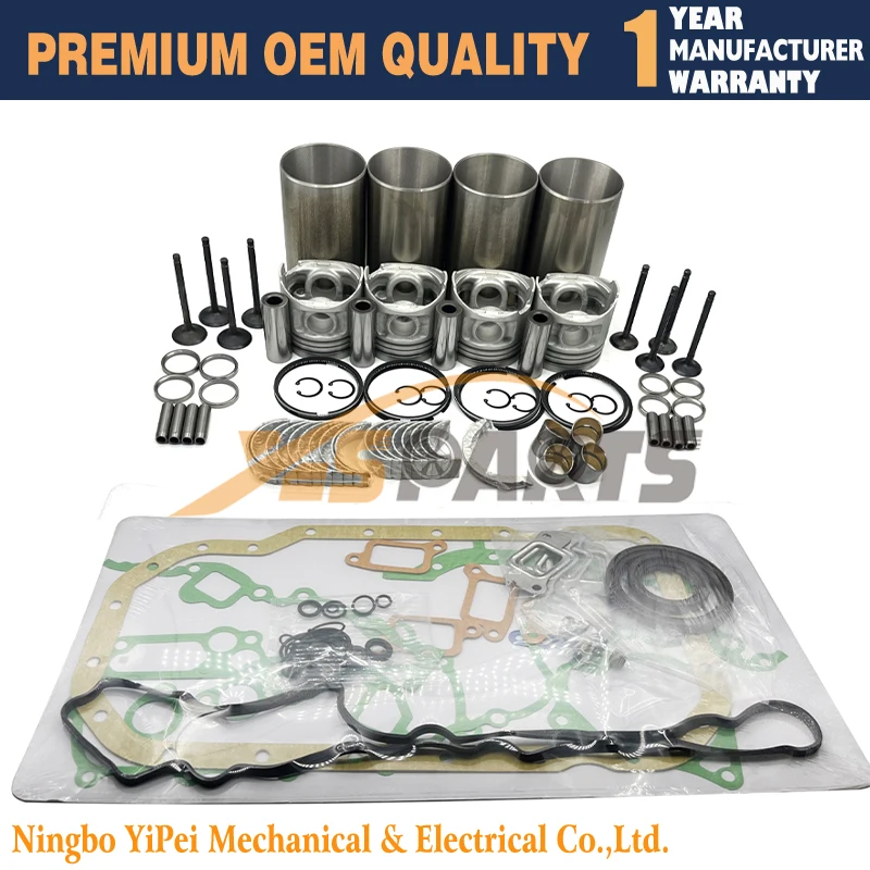 4M40 New Overhaul Rebuild Kit Piston Rings Full Gasket Set Engine Valve ...