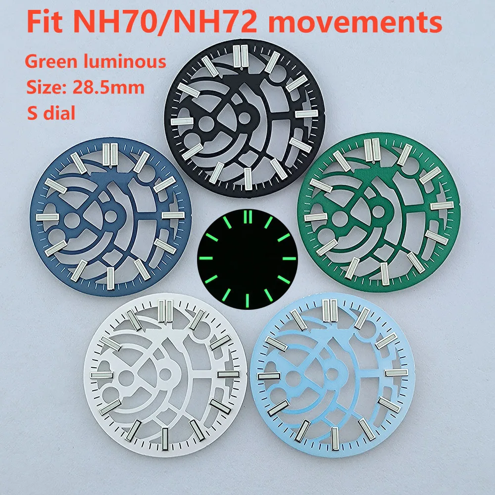 NH70-dial-28-5mm-S-dial-Custom-logo-watch-dial-luminous-suitable-for ...