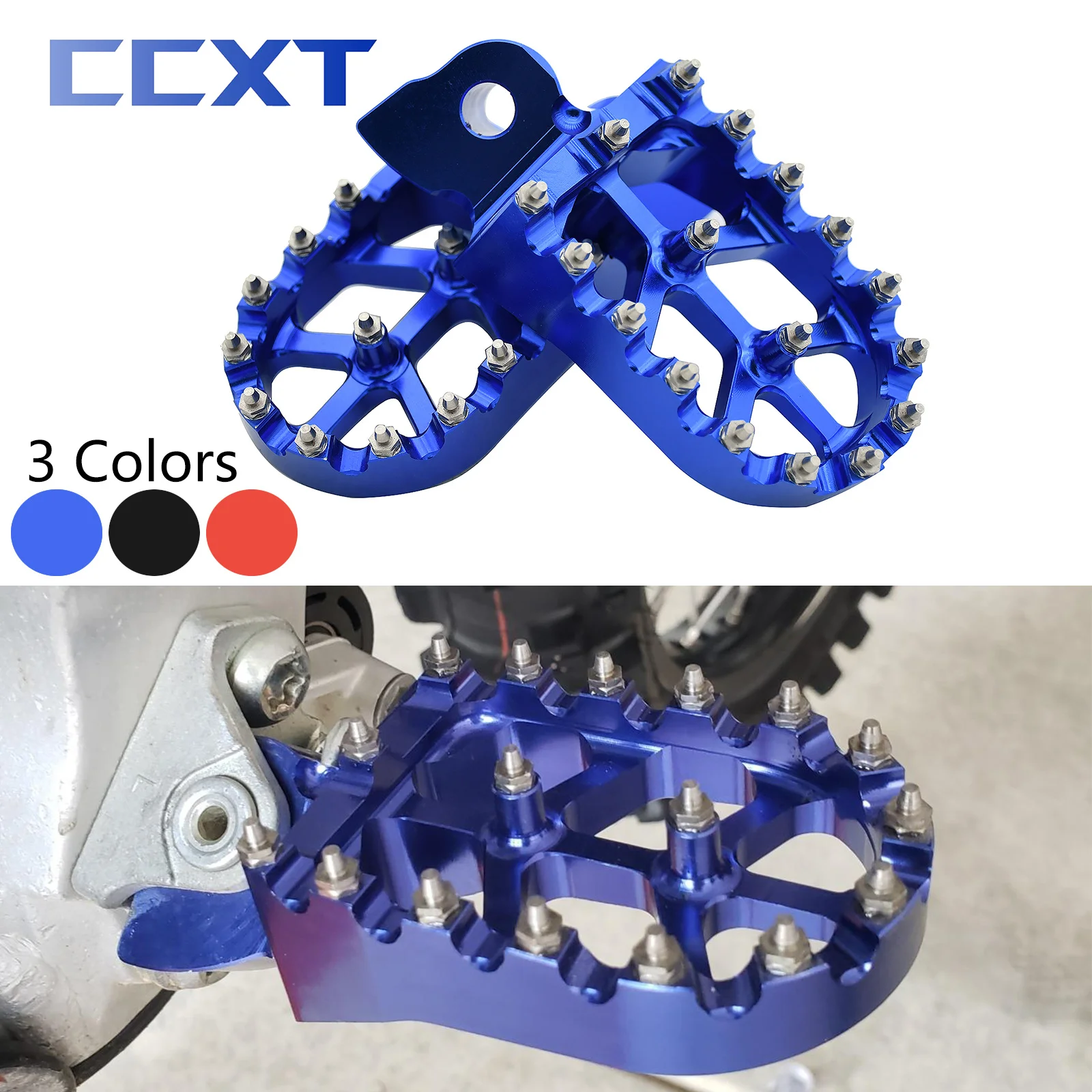 CNC-Foot-Pegs-Footrest-Pedals-Footpegs-For-Yamaha-YZ250F-YZ450F-YZ426F ...