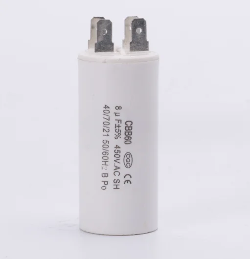 CBB60 8UF 450V AC running capacitor 4 pins motor start capacitor for ...