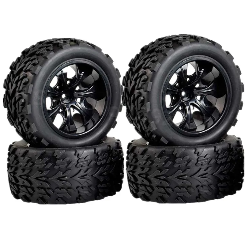 4Pieces-Lot-RC-Rubber-Sponge-Tires-Tyre-Rim-Wheel-Tire-For-RC-1-10 ...