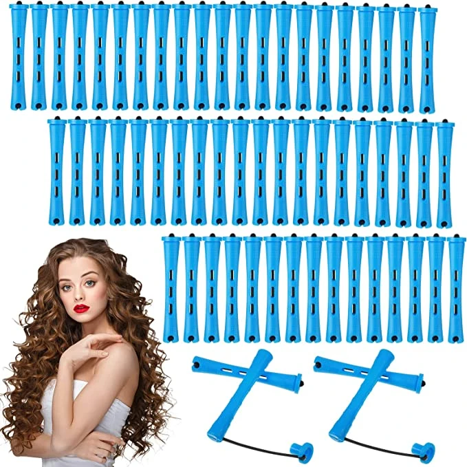 60 Pieces Woman Long Short Hair Curler Rods Rollers Curling Maker ...