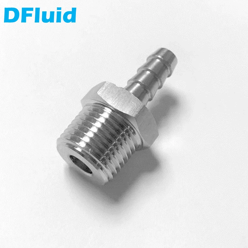 1pcs SS316 호스 니플 NPT 파이프 피팅 6/8/10/12mm ID 1/8 1/4 3/8 1/2inch 3000psig 작업 압력 스테인레스 스틸|파이프 피팅 ...