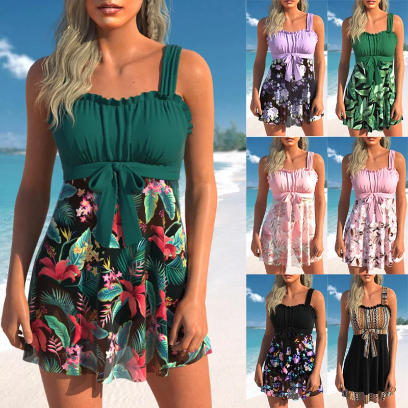 Summer-Large-Swimsuits-Plus-Size-Tankini-Sets-Female-Swimwear-Beach ...