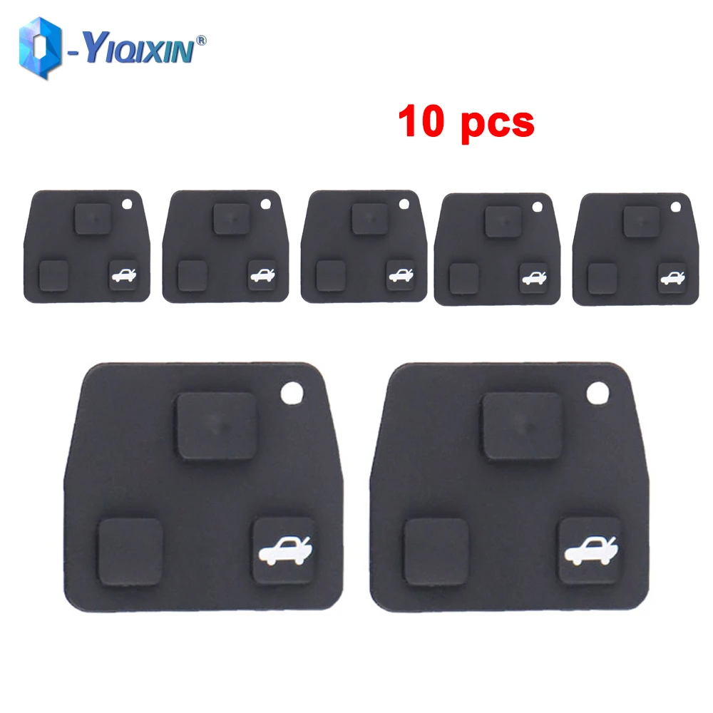 YIQIXIN-10-PCS-3-Button-Car-Replacement-Silicone-Rubber-Button-Pad-For ...