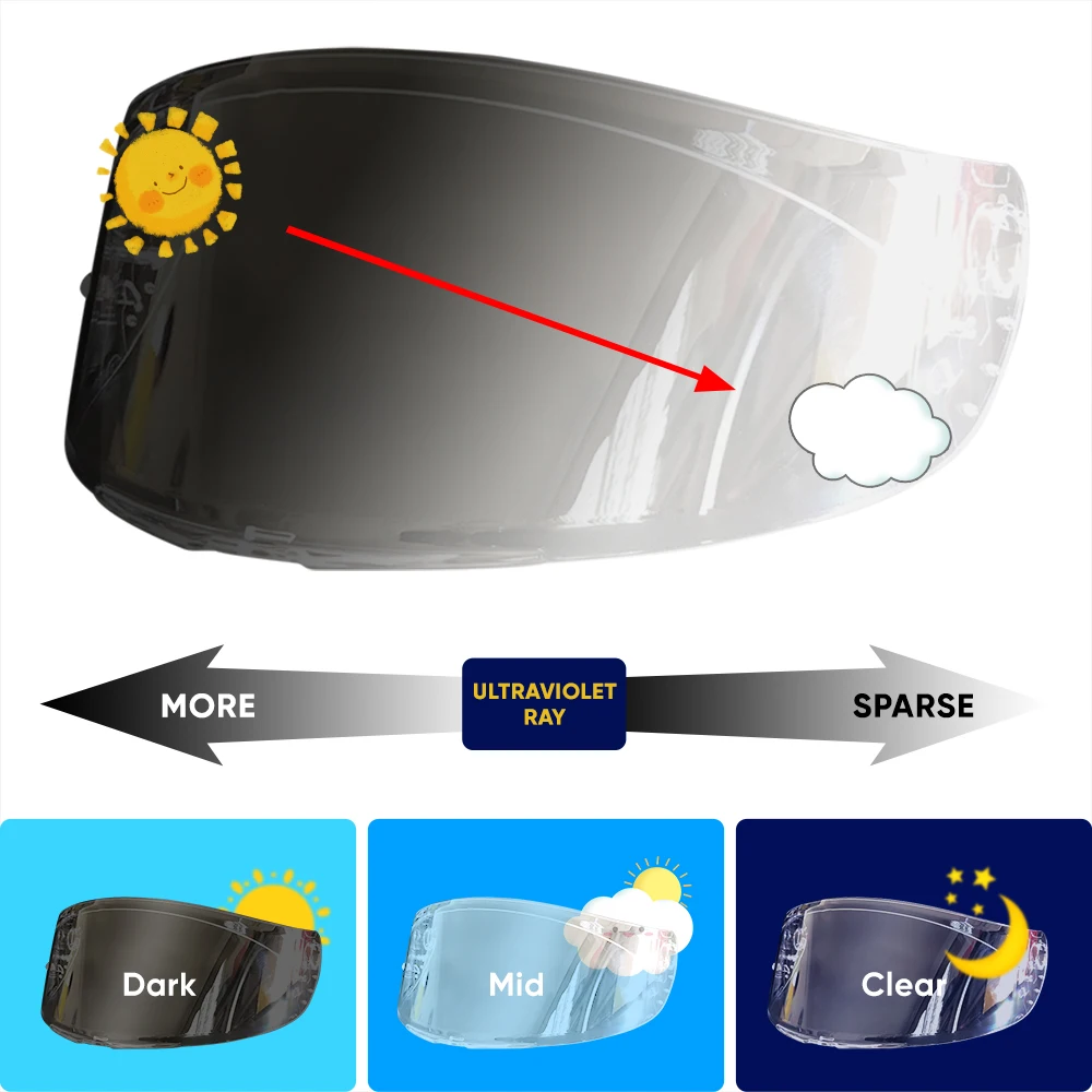 Motorcycle-Helmet-Photochromic-Visor-Lenses-Darkens-Clears-Helmet-Visor ...