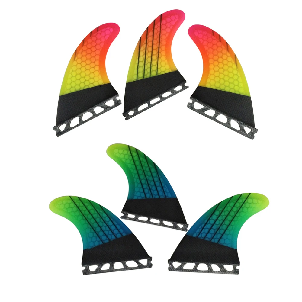 Gradient-Color-UPSURF-FUTURE-Medium-Size-Surfboard-Fins-Carbon-Fiber ...