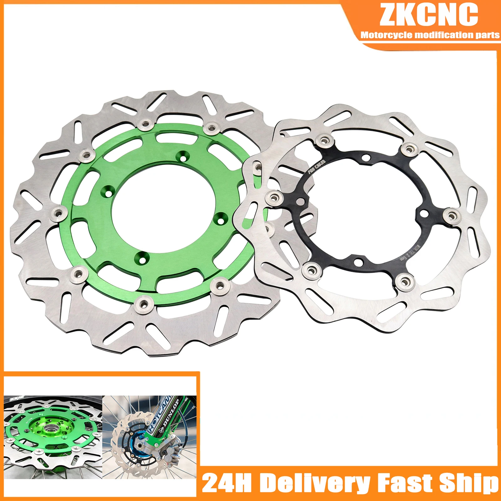270-320mm-Front-Rear-Floating-Brake-Disc-Rotor-For-Kawasaki-KX125-KX250 ...