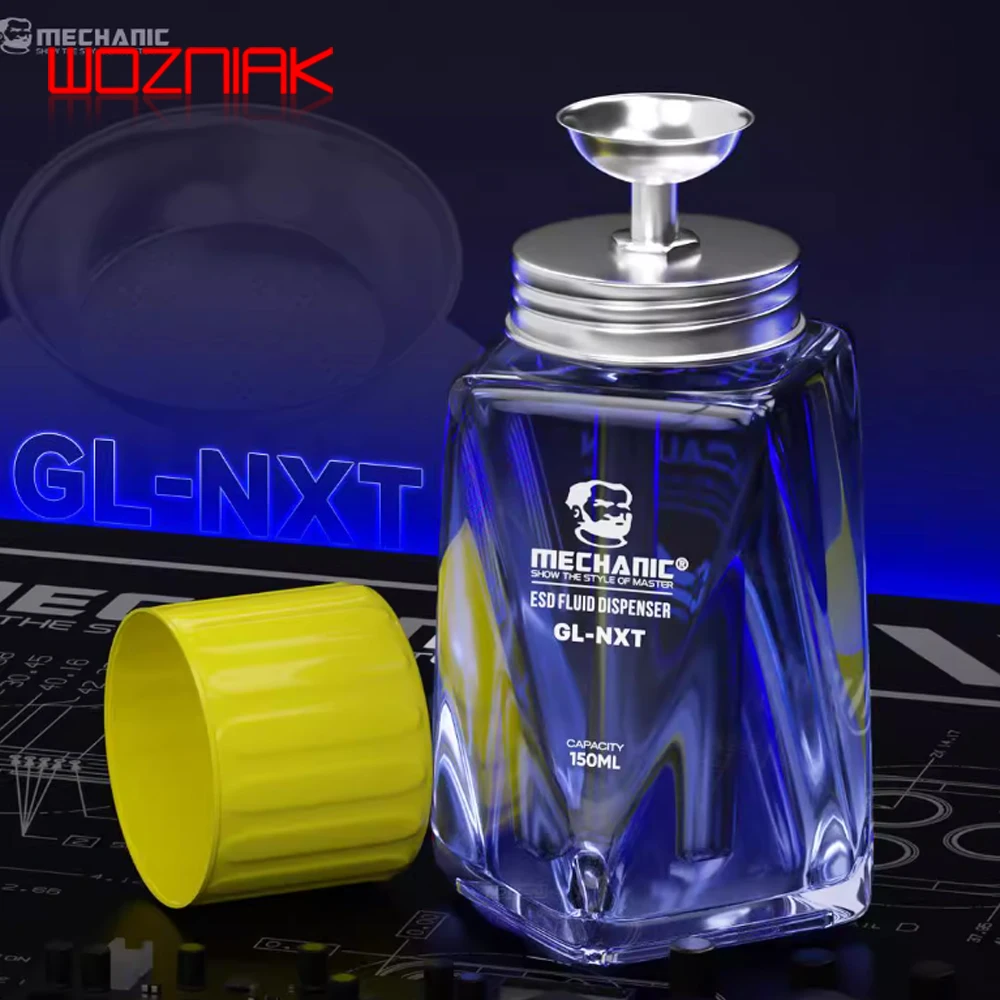 Mechanic GL-NXT 150ml Anti splash Press Glass Alcohol Bottle Plate ...