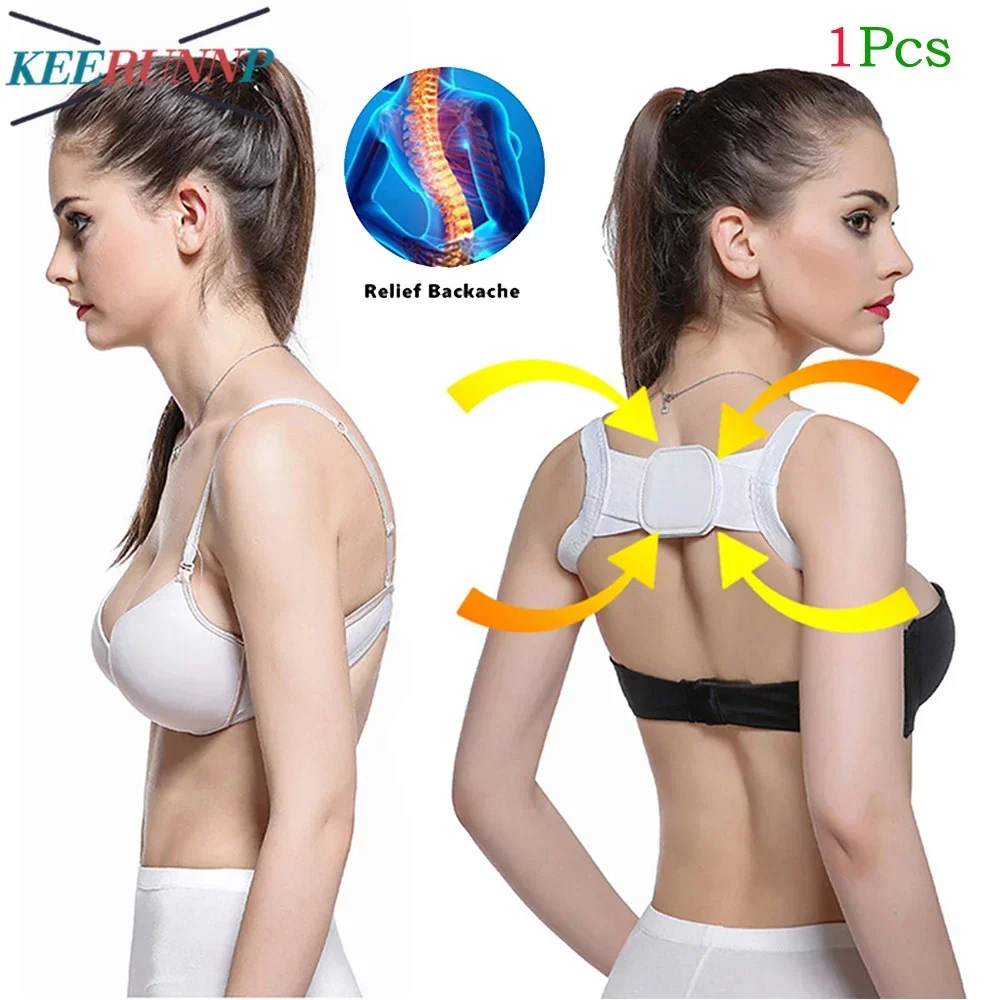 1Pcs-Upper-Back-Posture-Braces-Adjustable-Clavicle-Brace-Best-for-Shoulder-Support-Upper-Back ...