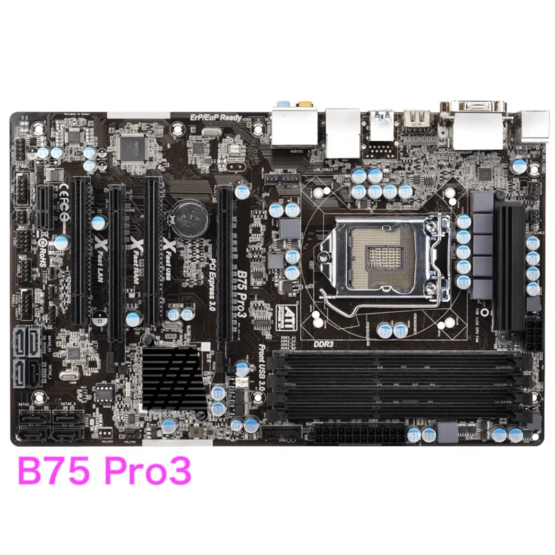 ASROCK B75 Pro3 Motherboard 32GB LGA 1155 DDR3 ATX Mainboard - laptop ...