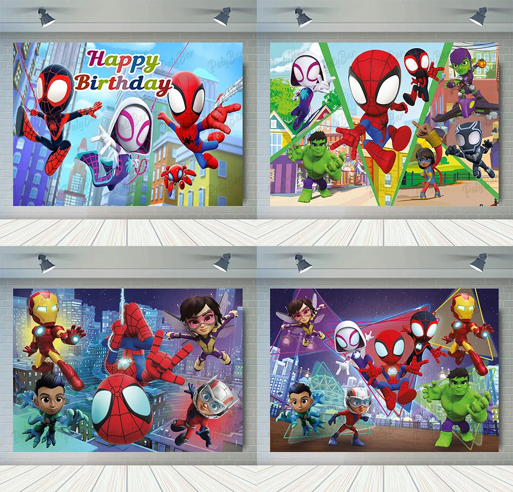 Disney-Spidey-and-Amazing-Friends-Backdrop-Kids-Birthday-Party ...