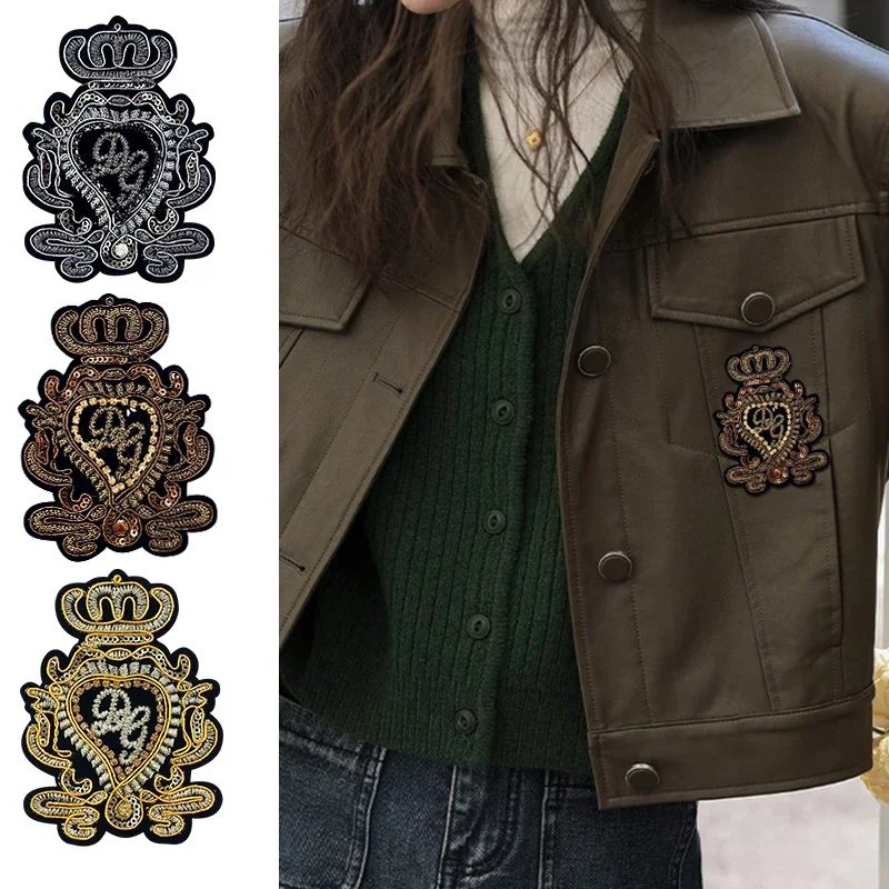 Toothbrush-Embroidery-Metal-Patch-Letter-Leaf-Crown-Applique-Clothes ...