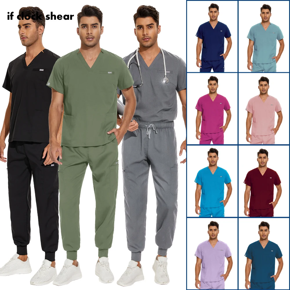 Medical-Uniforms-Men-Unisex-Hospital-Surgical-Suits-Dental-Clinic ...