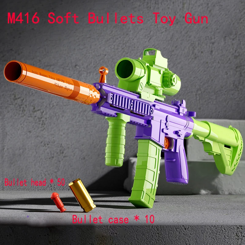 Gravity-Assembled-Carrot-Gun-M416-Toy-Gun-Continuous-Fire-Shell ...