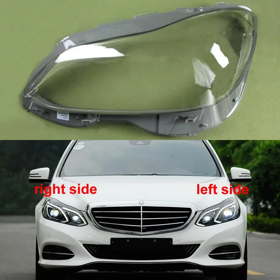 Transparent-Lampshade-Lamp-Shade-Front-Headlight-Shell-Headlamp-Cover-For-2014-2015-Benz-W212 ...