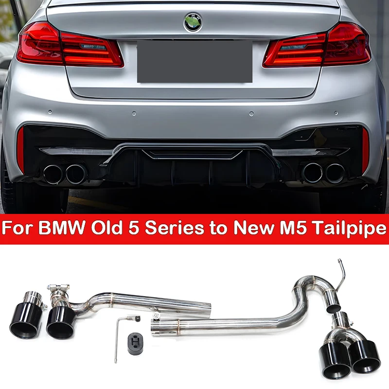 Quad Exhaust For BMW F10 F11 F18 525i 520i 530i 523i 5 Series Petrol ...