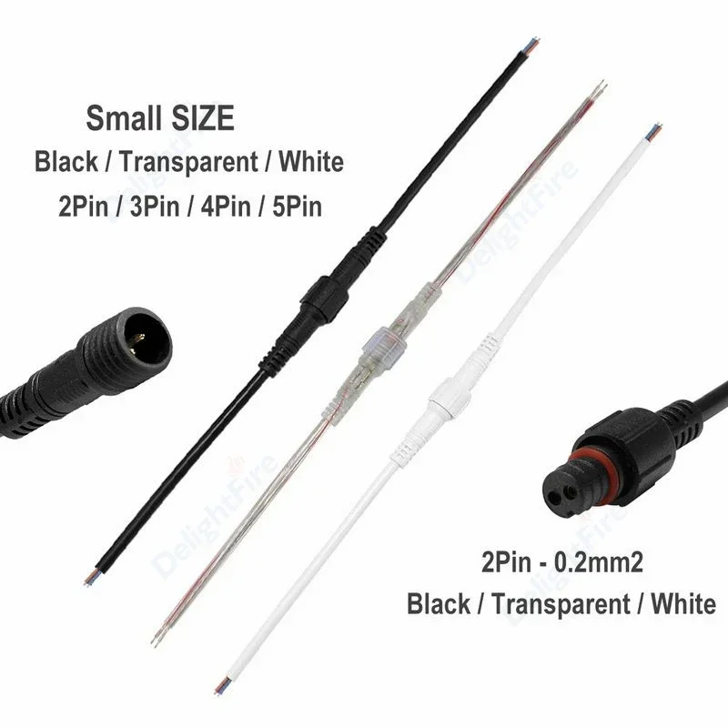 3-100pairs-2-3-4-Pin-Waterproof-Connector-Wire-IP65-22AWG-Electrical ...