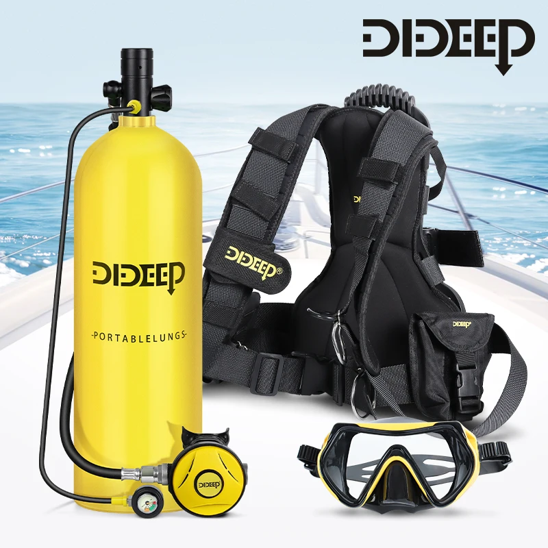 DIDEEP 4L Scuba Breathing Apparatus X7000 Portable Diving and ...