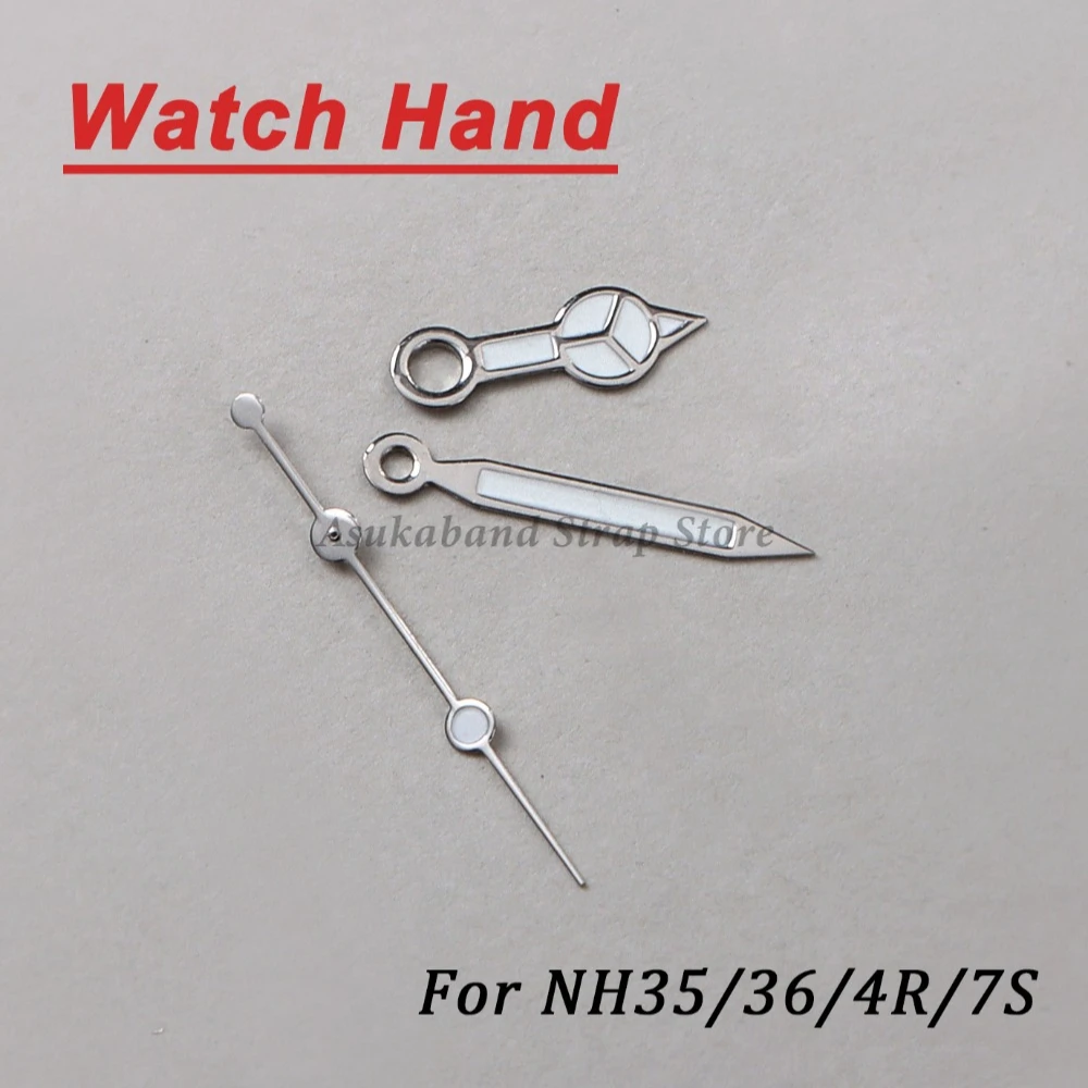 NH35-Silver-Watch-Hands-For-NH35-NH36-4R-7S-Movement-Watches-Pointers-7 ...