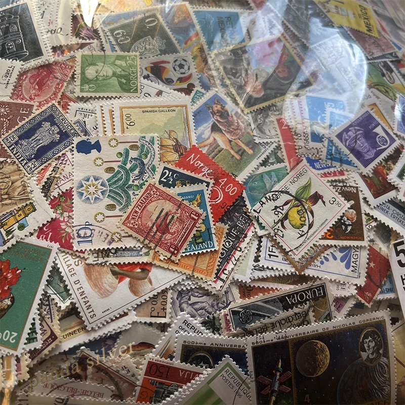 Maximum 15000 PCS Different Postage Stamps, Real World Random Mixed CTO ...