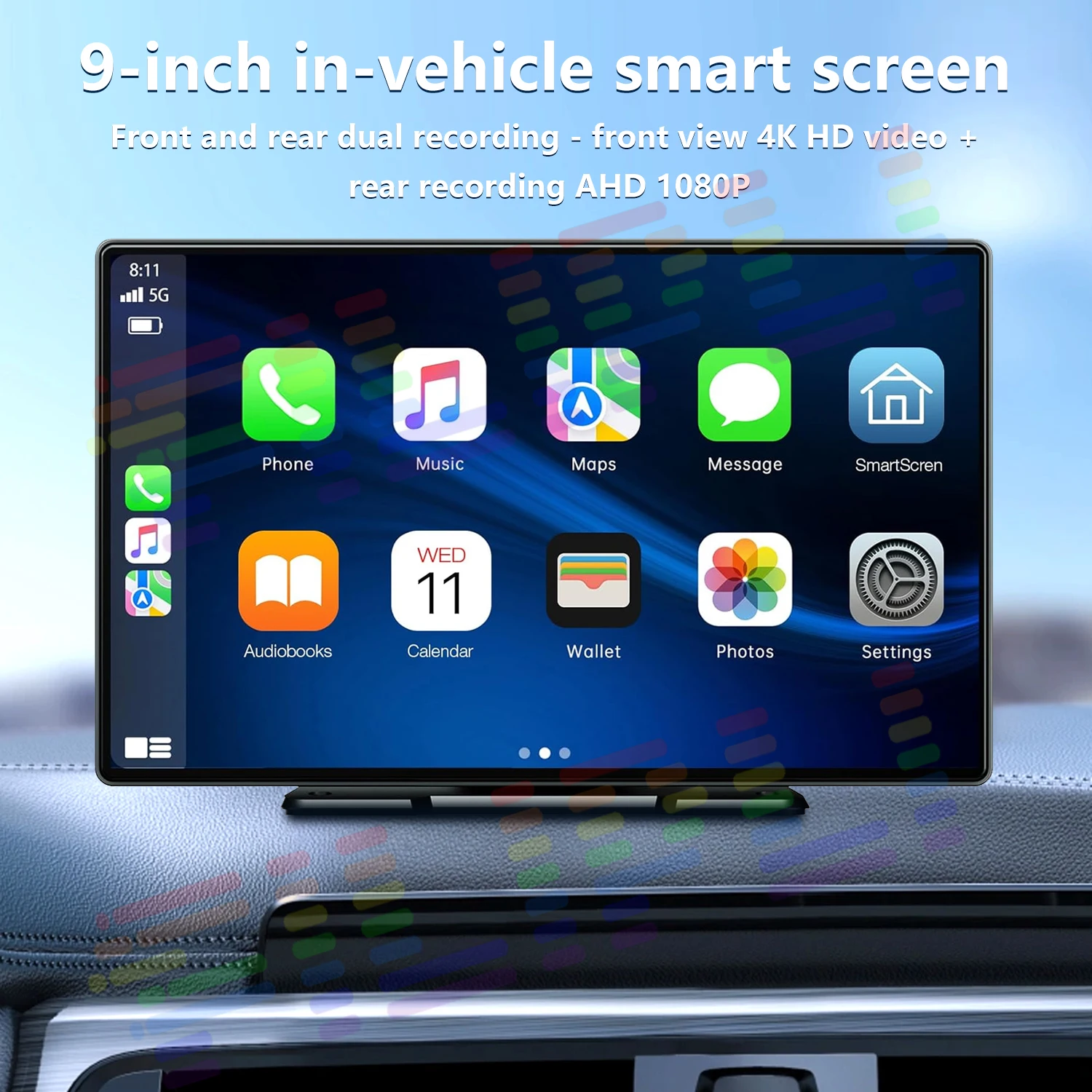 Reproductor-Multimedia-de-v-deo-para-coche-Radio-de-9-pulgadas-CarPlay ...