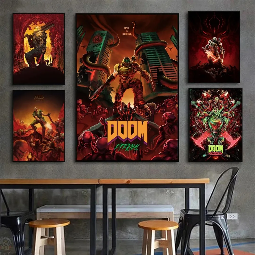 Doom-p-ster-de-papel-impreso-decoraci-n-art-stica-para-dormitorio ...