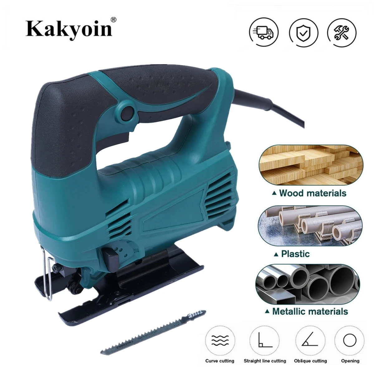 800w 65mm Electric Jigsaw Multi-function Jig Saw 65mm Wood Iron Cutting ...