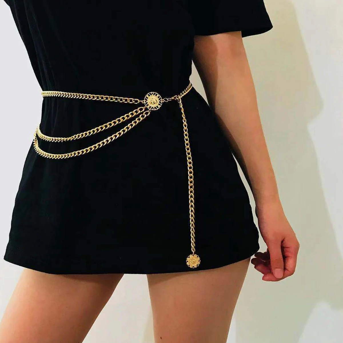 Fashion Sexy Metal Waist Chain Women Vintage Style Exquisite High Waist ...