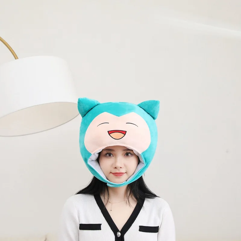 Pokemon-Anime-Figure-Kawaii-Snorlax-Headgear-Hat-Take-Pictures ...