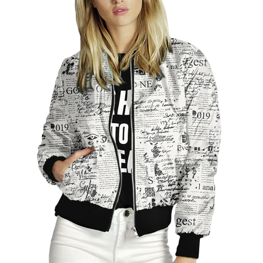 Jacket-Newspaper-Print-New-in-Outerwears-Jackets-Women-Winter-2023 ...