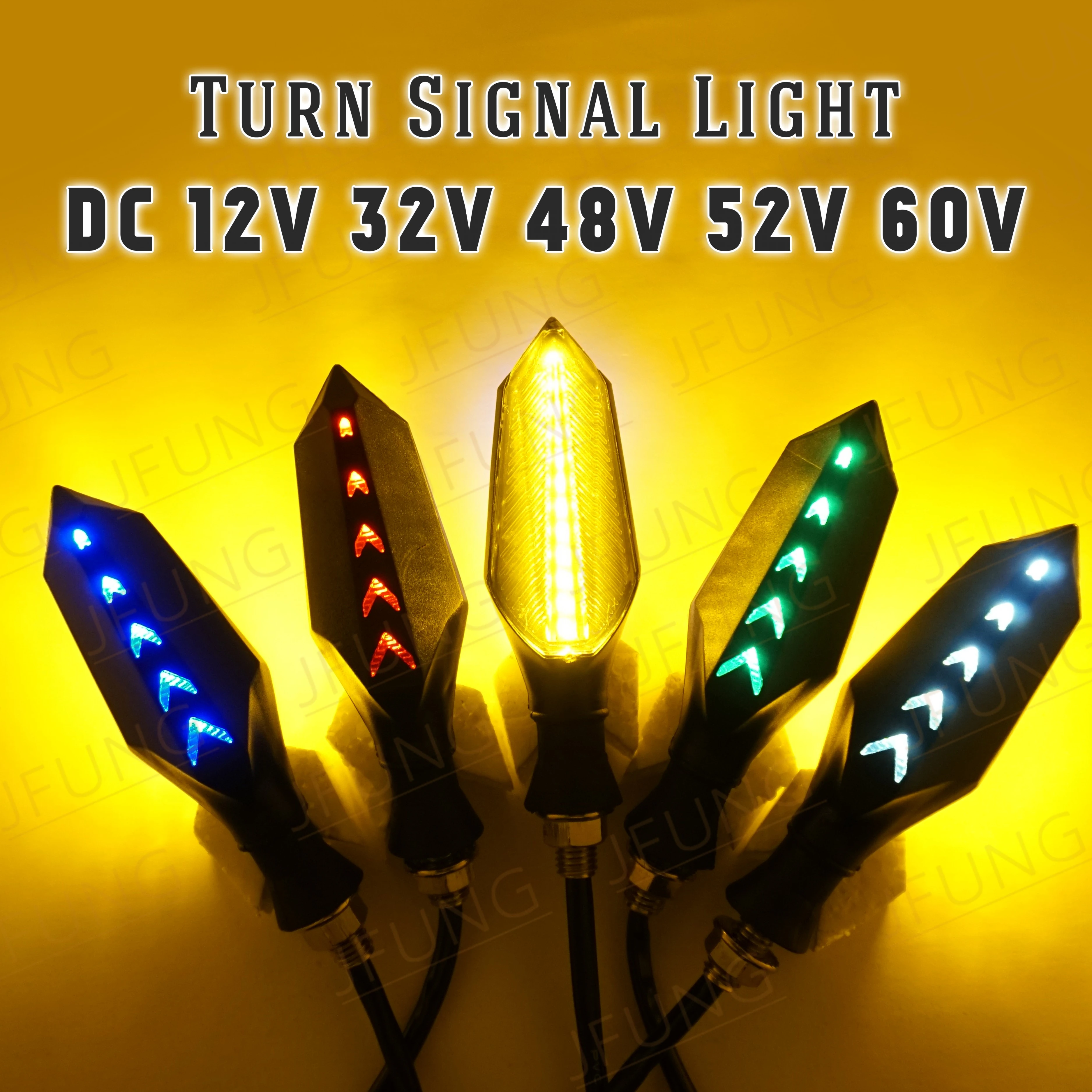 12v 48v 52v 60v Motorcycle Motorbike Electric Scooter Led Turn Signal ...