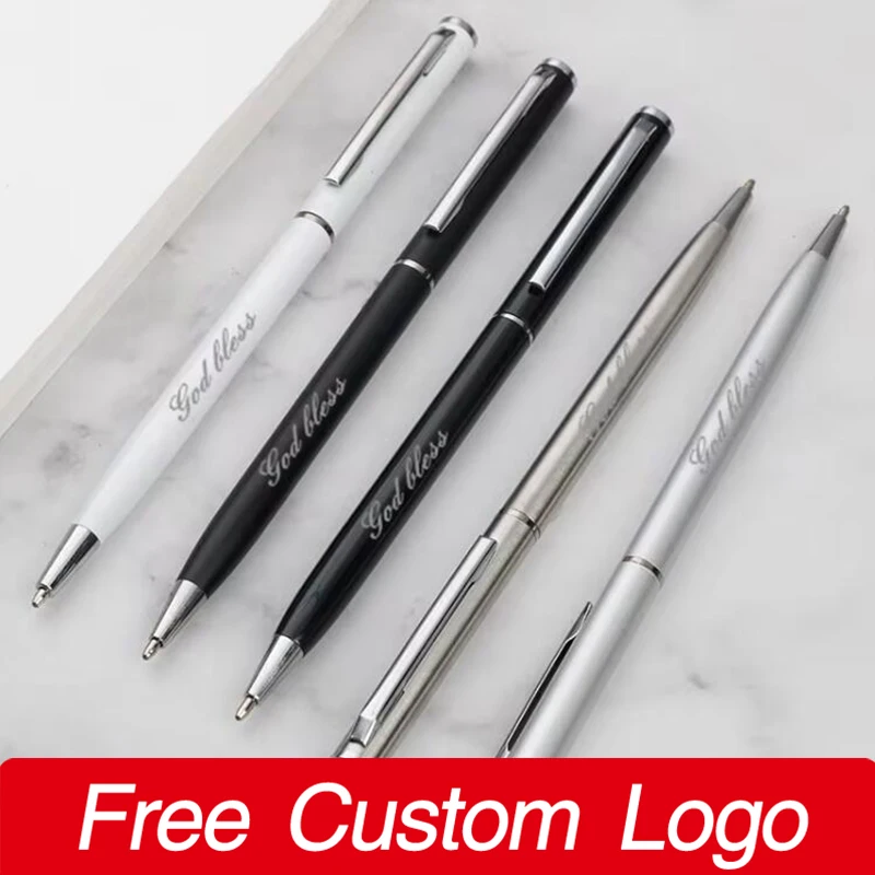 Metal-Ballpoint-Pen-for-Hotel-Custom-Logo-Signature-Pen-Personalized ...