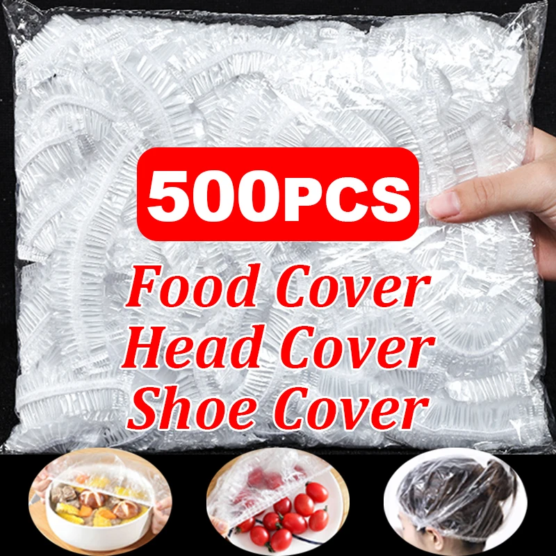 10-500pcs-Disposable-Food-Cover-Food-Grade-Plastic-Elastic-Food-Lids ...